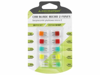 Automotive Fuses Micro 2 Connectors 5A To 30A 10 Piece | eBay UK