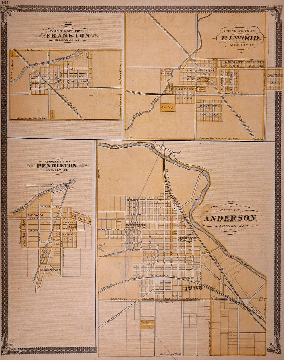 Elwood Indiana Map