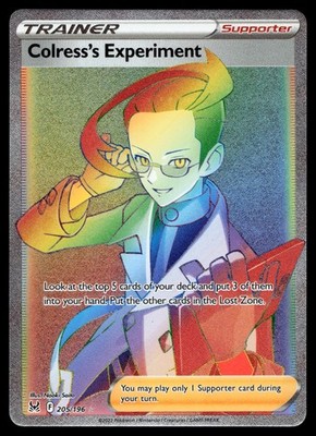 Colress's Experiment (Secret) 205/196 Lost Origin Holo Pokemon Card | eBay