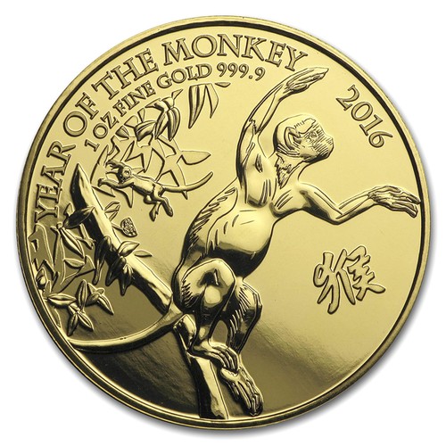 2016 Great Britain 1 oz Gold Year of the Monkey BU | eBay