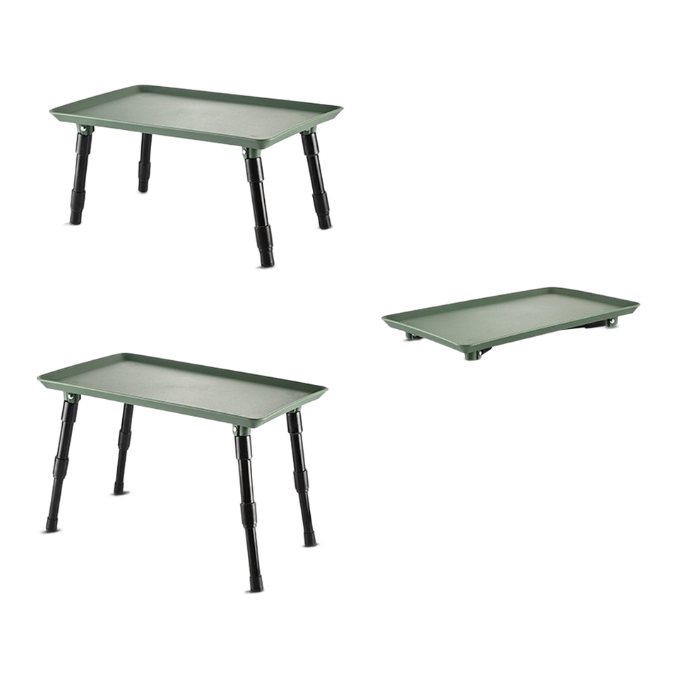 Folding Table Adjustable Height Double-layer Plastic Construction ...