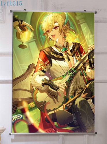 Genshin Impact Kaveh HD Poster Anime 60*90cm Wall Scroll Art Room Decor ...