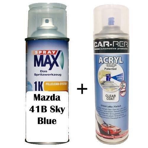Auto Touch Up Paint Mazda 41B Sky Blue Plus 1k Clear Coat | eBay Australia