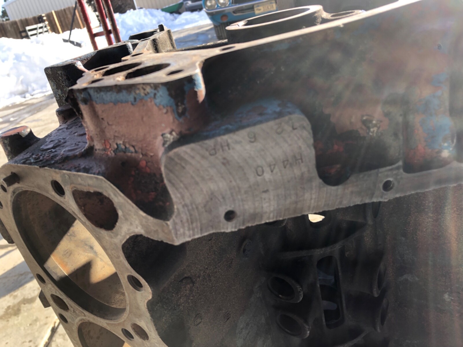 Mopar 440 Block STD Bore Date c: 01-09-1977 no main caps! | eBay