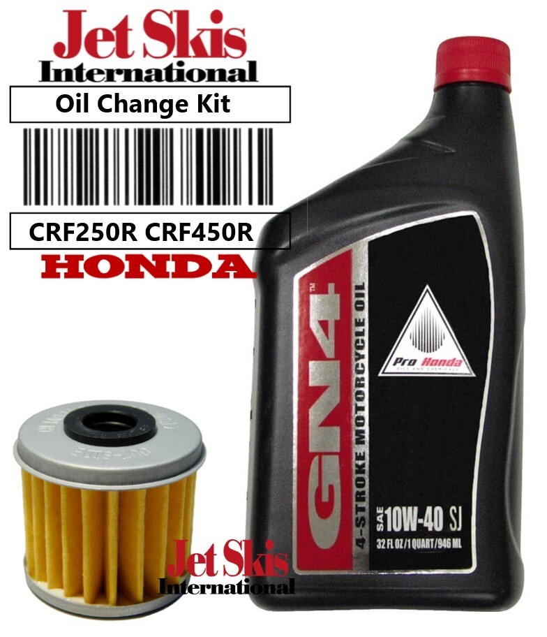For Honda CRF 250R 450R 250 450 R CRF OEM 10W40 Oil Change Kit 15412 ...