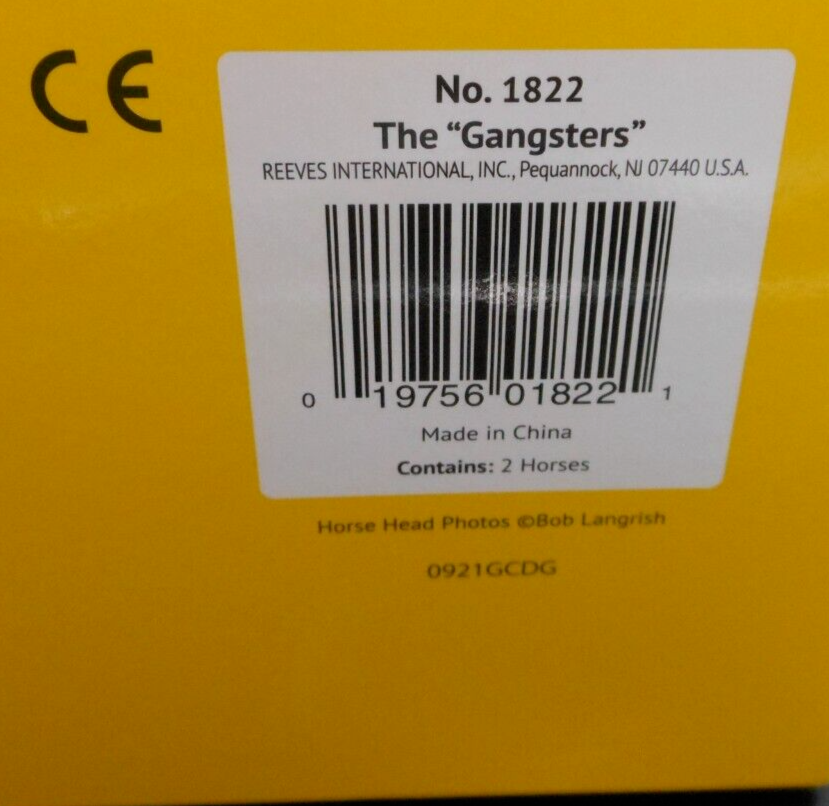 Breyer Traditional Series The Gangsters Tony Da Pony and Bugsy Maloney ...