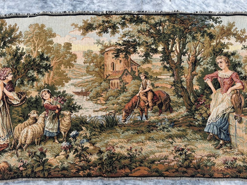 Vintage French Tapestry Wall Hanging Goblin Home Decor Tapestry 145 x ...