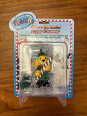 Webkinz Sweet Peppermint Puppy Ornament in sealed package with Code | eBay