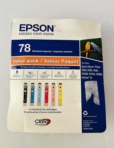 Genuine Epson 78 Ink Cartridge Combo Pack, Exp 4/2012 Stylus R260 R280 ...