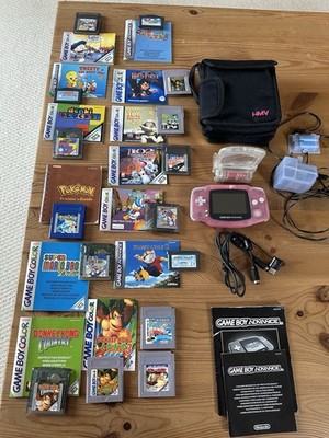 Game Boy Advance Bundle 15 Games Carry Case and Accessories ALL TESTED ...