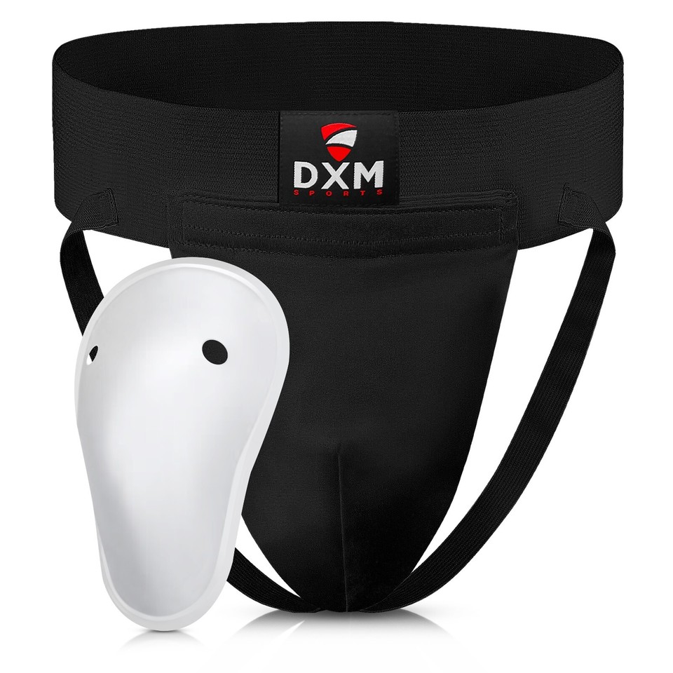 DXM SPORTS Male Groin Guard Boxing Karate Muay Thai MMA Fighting Abdo ...