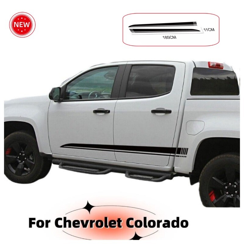 For Chevrolet Colorado Car Vinyl Racing Stripe Sticker Side Door Decals ...