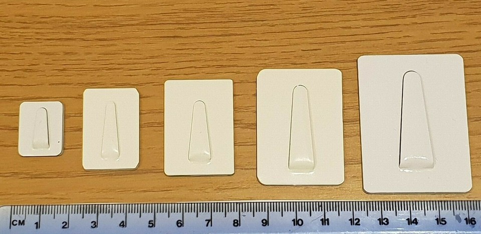 Self Adhesive Sticky Back Cable Tidy Clips Fixings Steel Wire Bendy ...