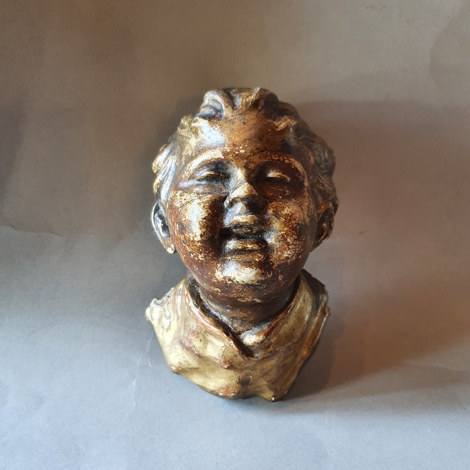 Ancient Child Head Sculpture in papier-mâché | eBay UK