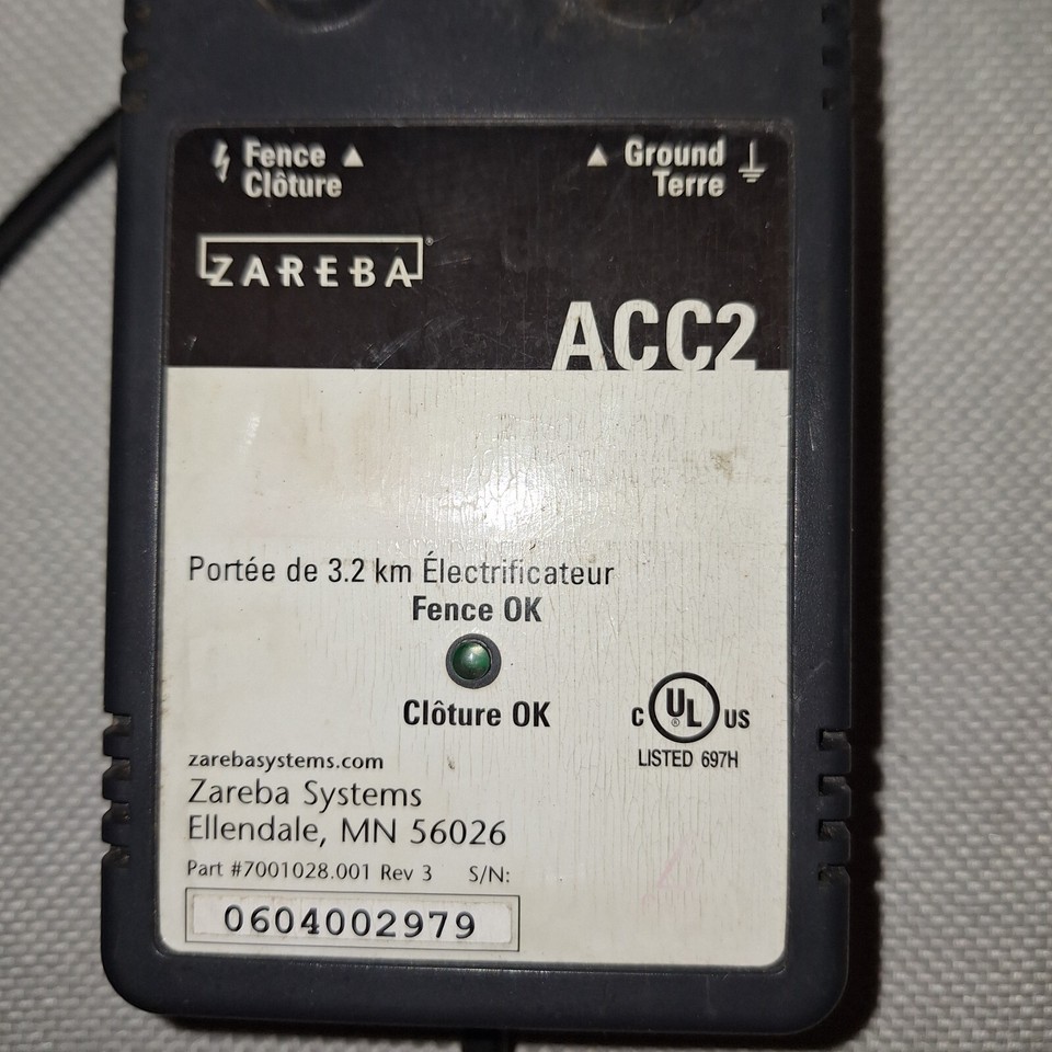 Zareba ACC2 Electric Fence Charger 2 Mile Range Model: 115V04J-2 | eBay