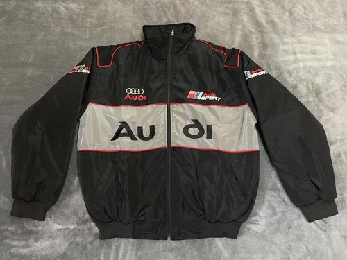 Unisex Adult Audi Jacket Ebroidered Cotton Padded F 1 Racing Jacket | eBay
