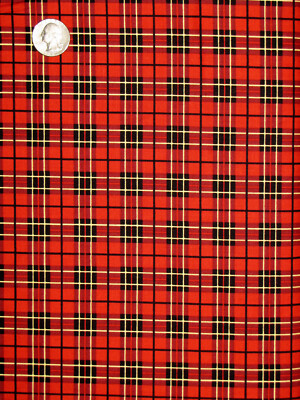Christmas Fabric Plaid Red Black Snow Dog Express Cotton Studio E By ...