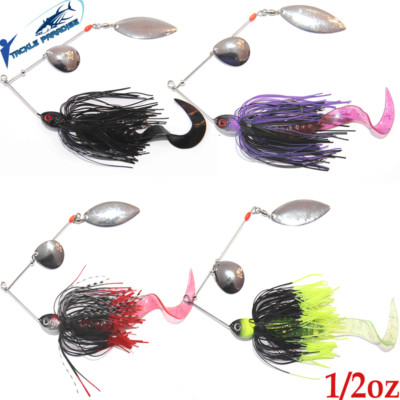 4x Cod Yellowbelly Spinnerbaits 1/2oz Spinner Buzz Bait Lures Soft ...