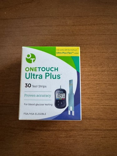 ONE TOUCH ULTRA PLUS 30 COUNT TEST STRIPS EXPIRATION 11/2025 Glucose ...