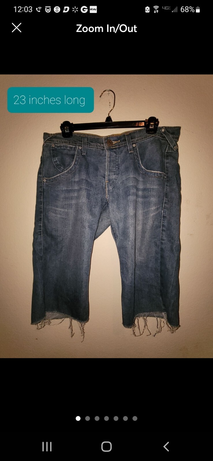 Authentic Early 2000s Levi Capri Jean's Button Fly - Gem