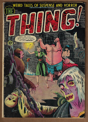 The Thing #5 VG 4.0 (1952 Charlton) Pre-Code Horror Severed Head Cover ...