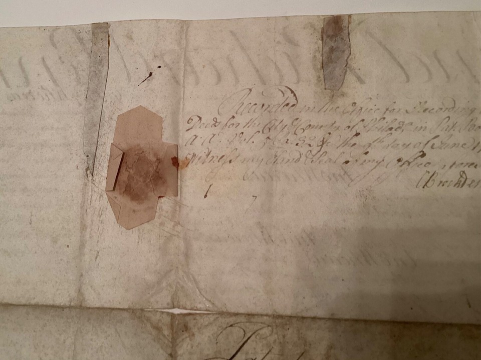 Antique 1763 Thomas Penn and Richard Penn Land Deed | eBay