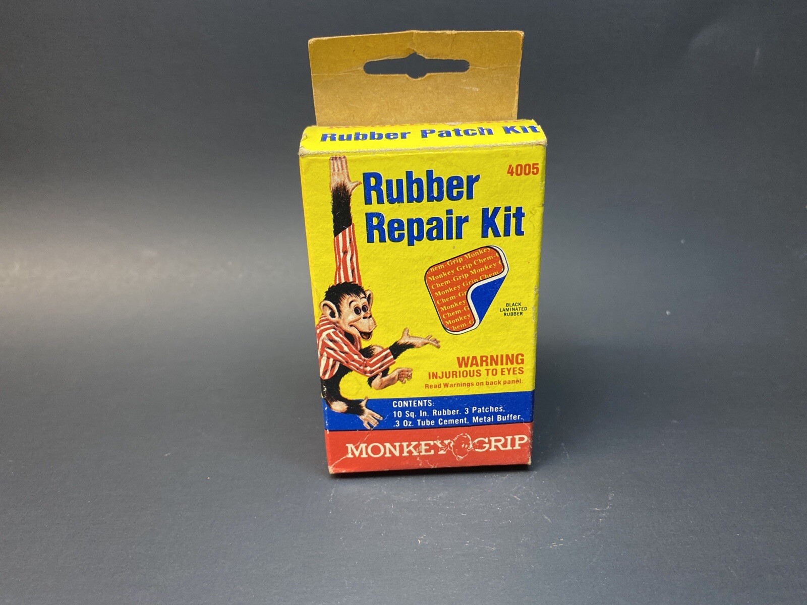 Vintage 1960s NOS Monkey Grip Rubber Patch Repair Kit 4005 in Original ...