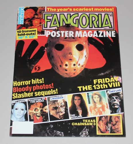 Fangoria Poster Magazine #5 NICE! Friday 13th VIII, Jason, Freddy ...