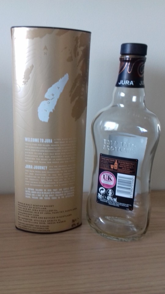 JURA JOURNEY - EMPTY SINGLE MALT SCOTCH WHISKY BOTTLE PLUS TUBE | eBay UK