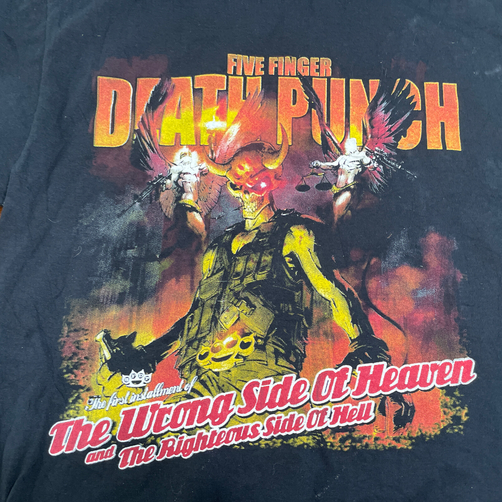 Five Finger Death Punch & Volbeat Shirt M The Wrong Side Of Heaven 2014 ...