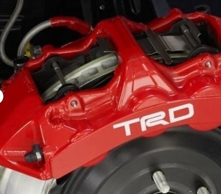 8 x TRD Toyota Brake Caliper Decal set sticker - High Temp-Color ...