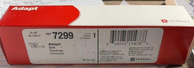 1 Hollister ADAPT Belt for Ostomy Pouch 34"-65" #7299 for sale online ...