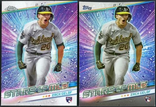 2024 Topps Series 2 Zach Gelof RC Stars of MLB Chrome & Base - PAIR ...