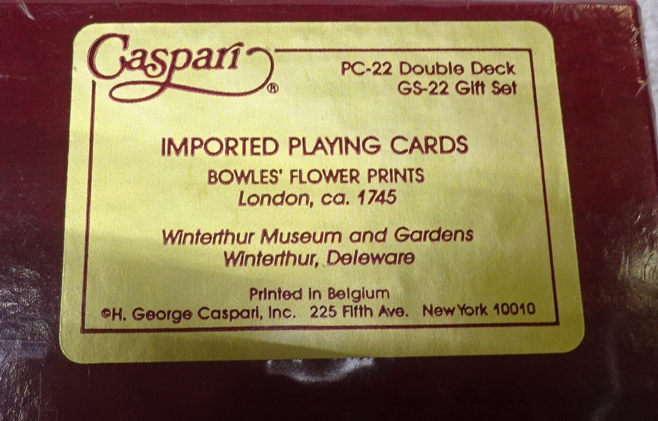 ** Vintage - BELGUIM Made - CASPAN Playing Cards - w ORIGINAL BOX ...