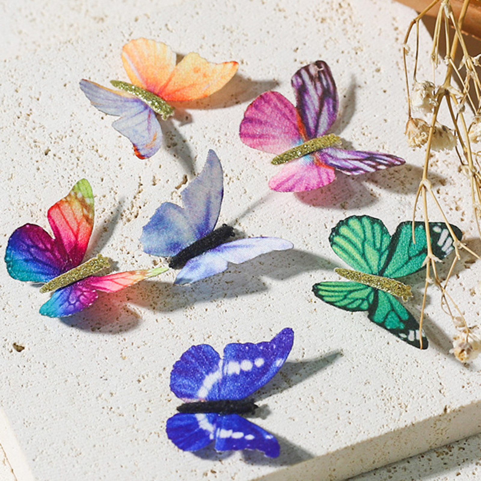 6pcs Manicure Decorations Detachable Fade-resistant Magnetic Butterfly ...