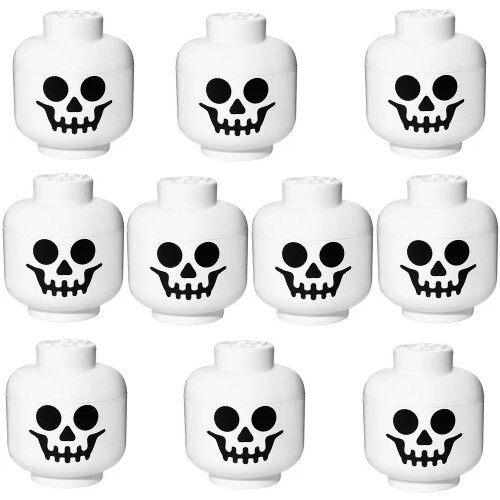 10 LEGO Skeleton Skull Head Pieces for Minifigures Castle Kingdoms ...