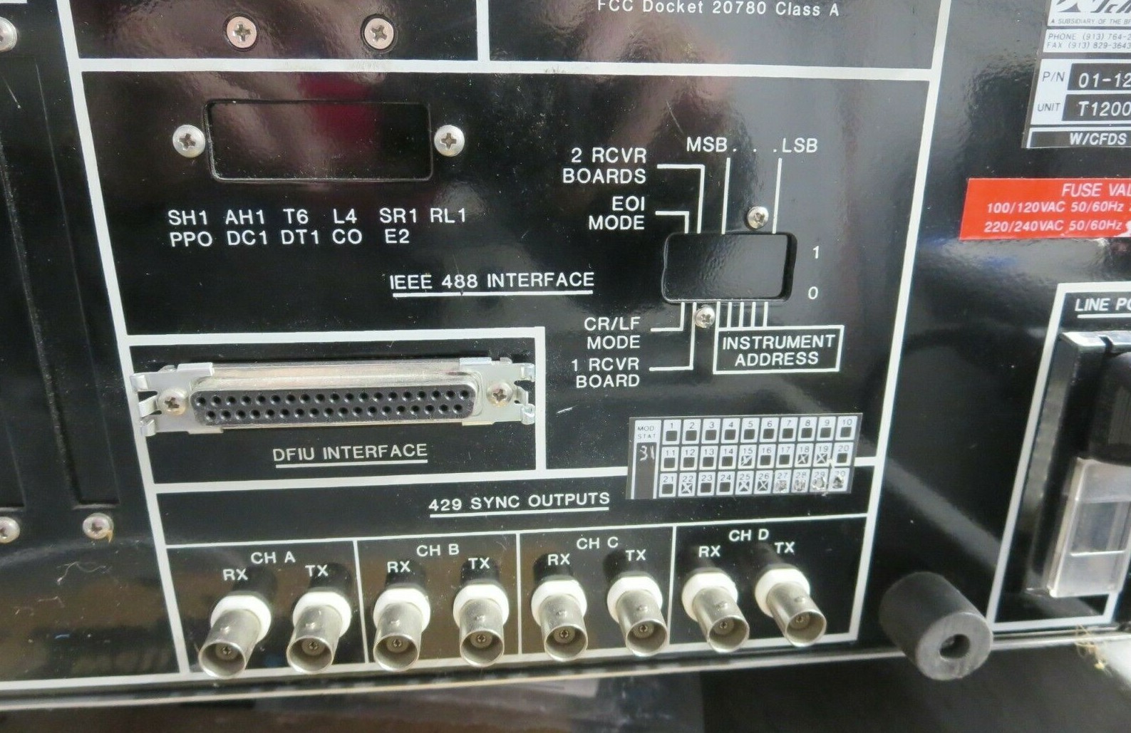 JcAir T1200, 01-1200-20 Control Display Unit w/ CFDS & Boeing CMC (S/W ...