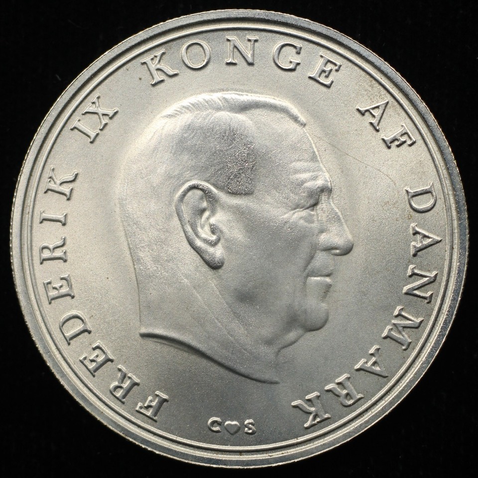 1968 Denmark 10 Kroner Silver Coin - .800 Silver (P0132) | eBay