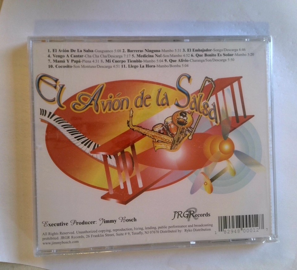 El Avion de la Salsa, Jimmy Bosch [New Sealed CD] | eBay