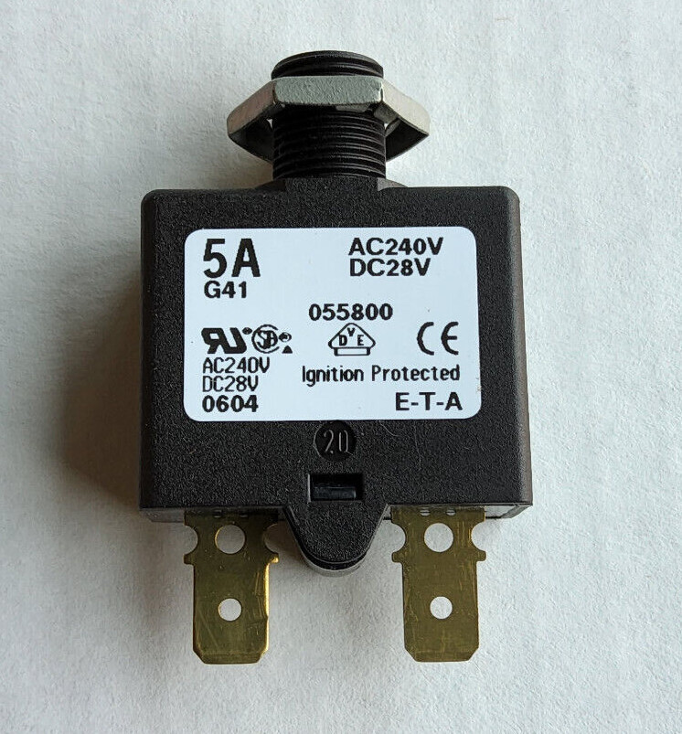 E-T-A ETA Thermal Circuit Breaker 1658 Series - With HARDWARE Options ...