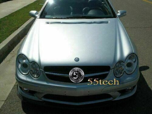 W209 CLK CLK500 CLK320 GRILL Grille 2003 2009 1 fin AMG Black CHROME | eBay