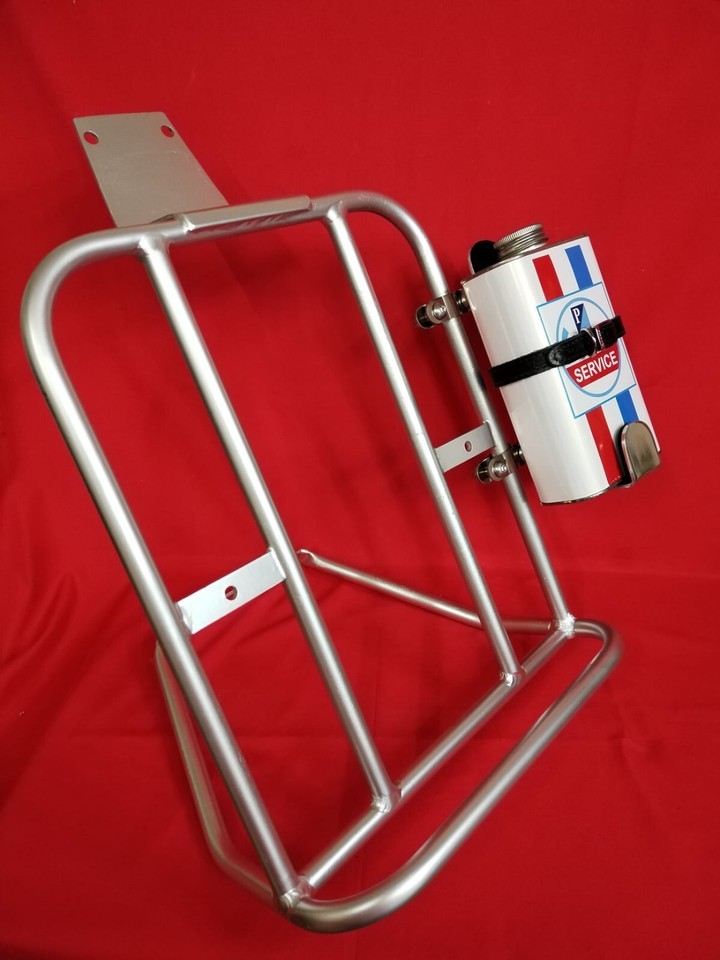 Universal Vespa/Lambretta Oil Can mount Front Rear racks Crash Bars ...