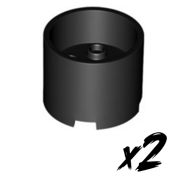 2x LEGO 73111 • Stein 3 x 3 • Brick round • schwarz • black | eBay