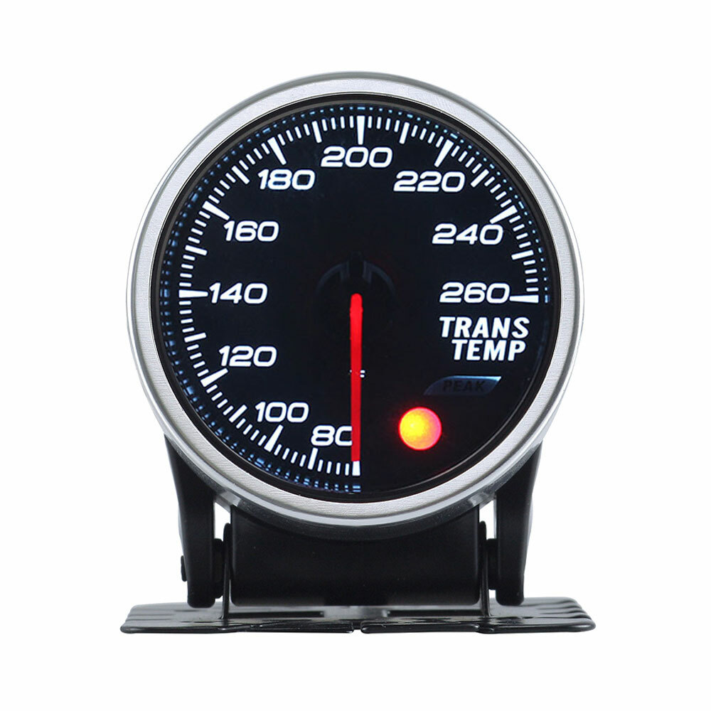 7 Color 2'' 52MM 80-260 °F Trans Temp Gauge Transmission Temp Meter W ...