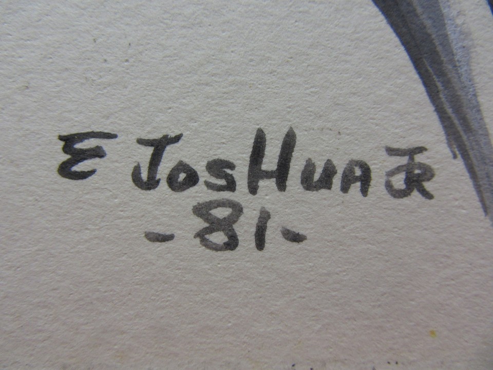 E-JOSHUA-JR-ORIGINAL-1981-NATIVE-AMERICAN- Painting | eBay