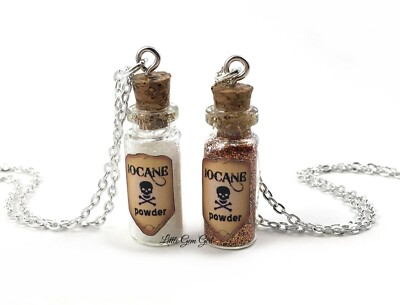 Iocane Death Potion Poison Mini Glass Bottle Necklace Princess Bride ...