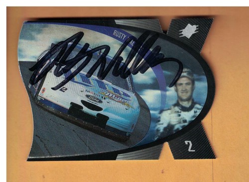 Rusty Wallace AUTOGRAPHED 1997 Upper Deck SPx NASCAR SAMPLE CARD SIGNED ...