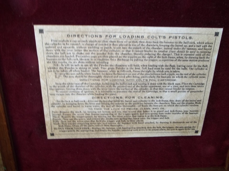 colt pocket pistol display wood case | eBay UK