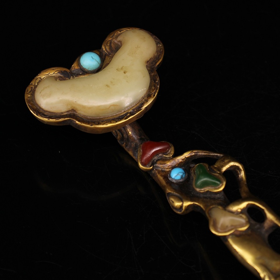 Collecting Qing Dynasty pure copper inlaid with Lingzhi Ruyi | eBay