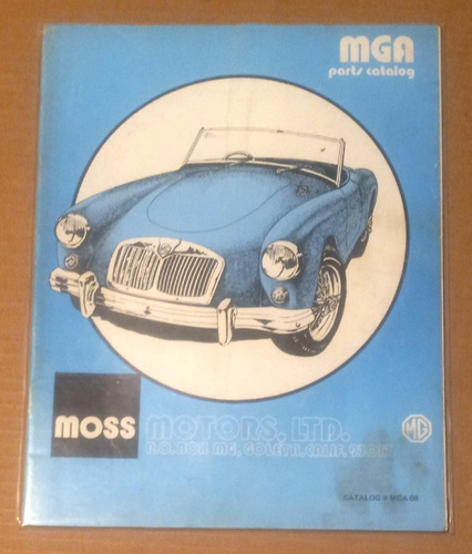 MOSS MOTORS Catalog (1980) MGA Parts Catalog # MGA-09 | eBay